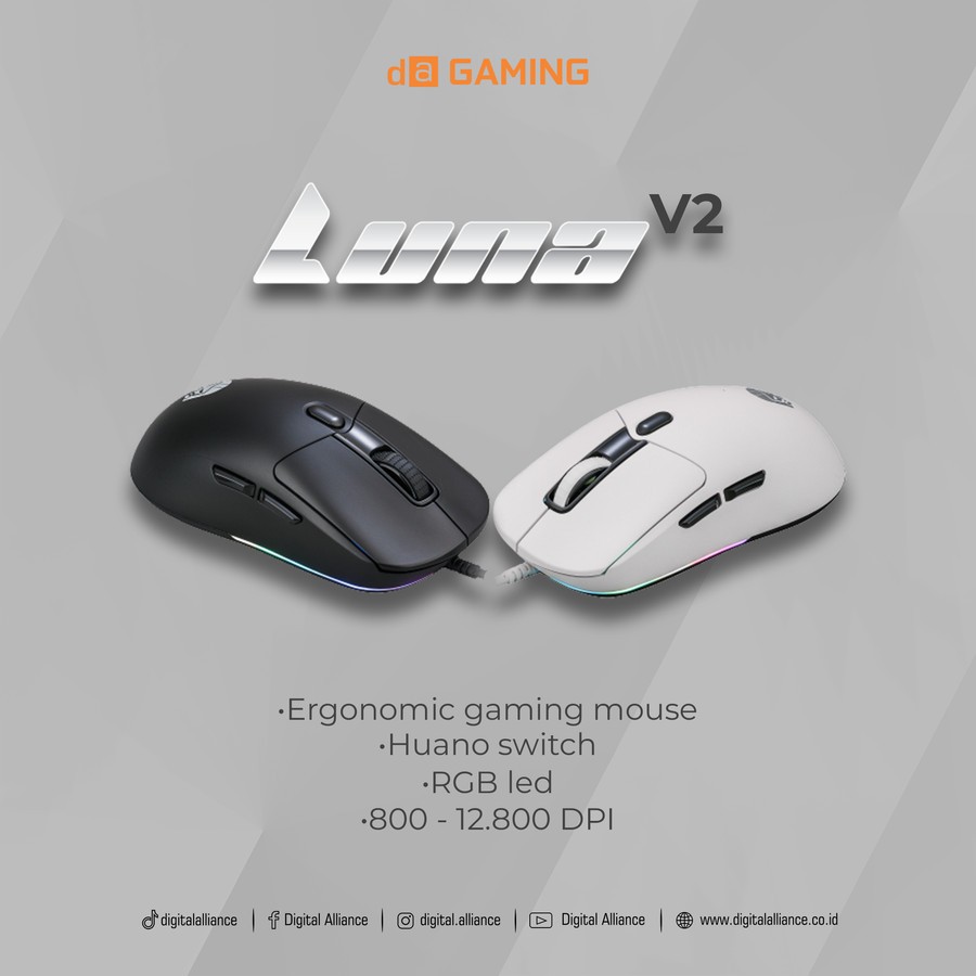 Digital Alliance Mouse Gaming Luna RGB V2-Gaming Mouse